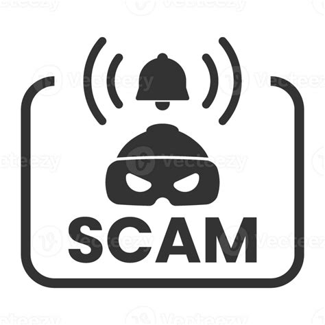 Scam Alert Icon With Warning Signal 57285660 Png