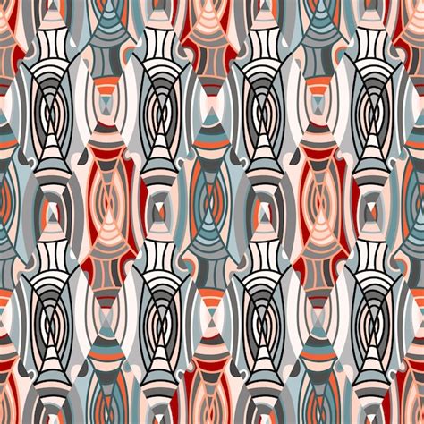 Premium Vector Hand Drawn Linear Seamless Pattern Outline Waves Tile