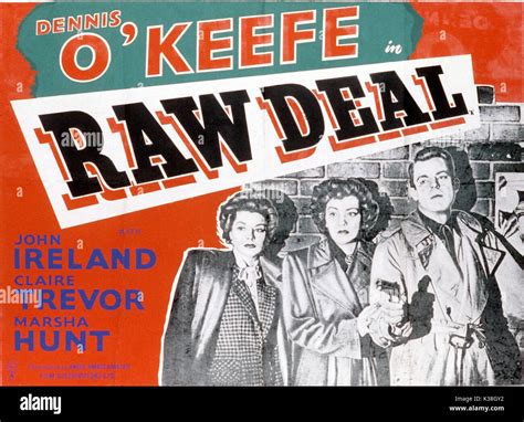 Raw Deal Us 1948 Poster Claire Trevor Marsha Hunt Dennis Okeefe
