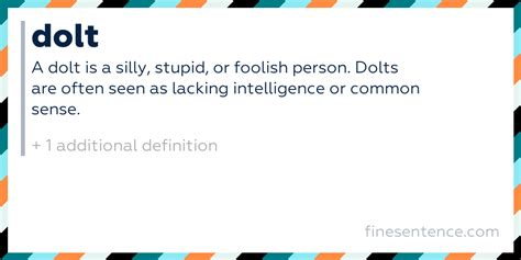 Dolt Definition Meaning And Examples In English
