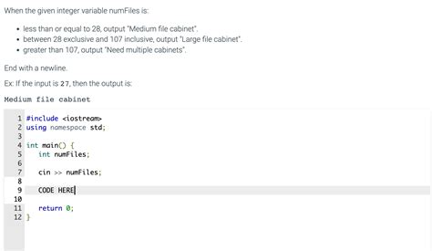 Solved When The Given Integer Variable Numfiles Is Less