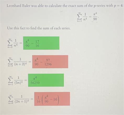 solved leonhard euler was able to calculate the exact sum of