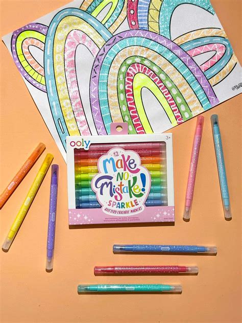 Make No Mistake Sparkle Glittery Erasable Markers The Good Toy Group