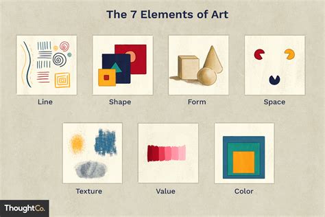 what are the 6 elements of art examples