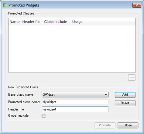 Qt Designerでカスタムクラスを適用する Tb Code