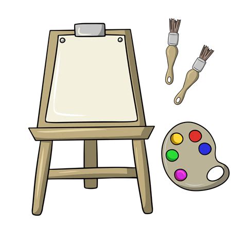 Cartoon Artist Easel