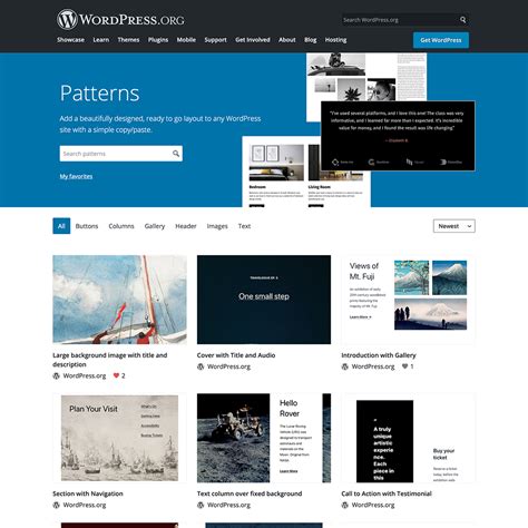 The Wordpress Pattern Directory Is Live Make