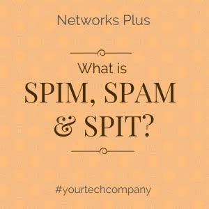 What Are Spim Spam And Spit Networks Plus