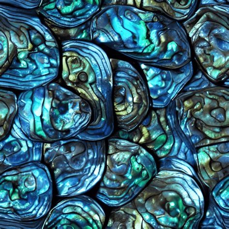 Abalone Shell Paua Shell Texture Gold Macro Graphic · Creative Fabrica