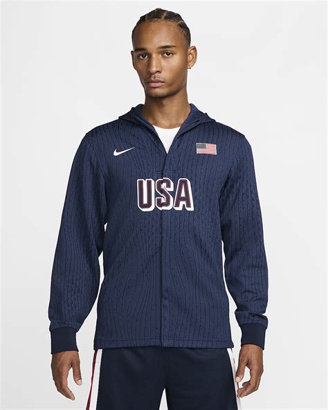 Usa Mens Nike Dri Fit Adv Basketball Game Jacket
