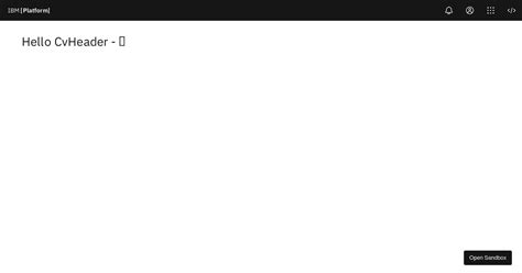 Carbon Components Vue CvHeader Codesandbox