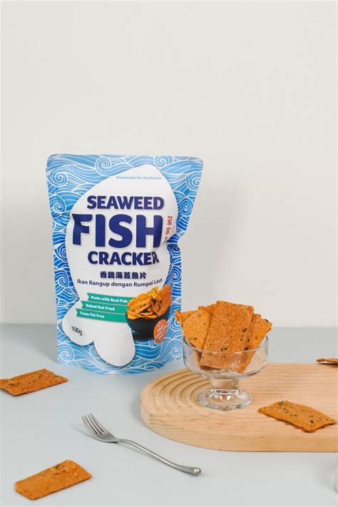Seaweed Fish Cracker 香脆海苔鱼片100g Halal Lazada Singapore