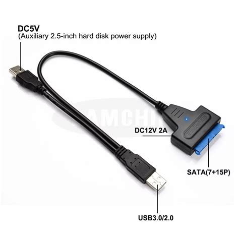 Usb To Sata Cable Adapter Dual Usb Sata Cable Ido Lk