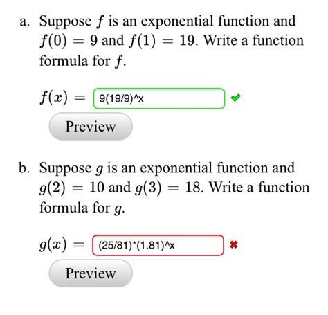 Solved A Suppose F Is An Exponential Function And F Chegg