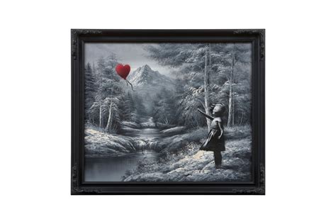 Banksys Girl And Balloon On Found Landscape Headed To Auction