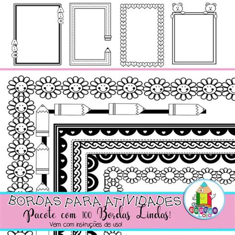 Lindas Bordas De Papel Moldura Moderna Com Design Floral Abstrato E