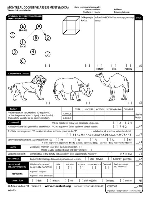 9210 Moca Test Slovak1 Pdf
