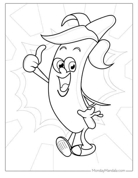 Banana Coloring Pages