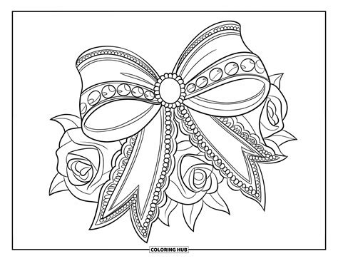 Bow Coloring Pages Jace Printable