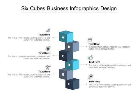 Six Cubes Business Infographics Design Ppt PowerPoint Presentation Outline Ideas