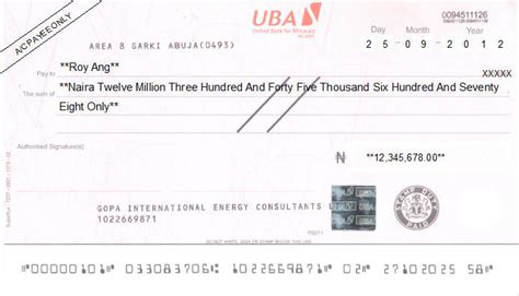 Cheque Writing Printing Software For Nigeria Banks