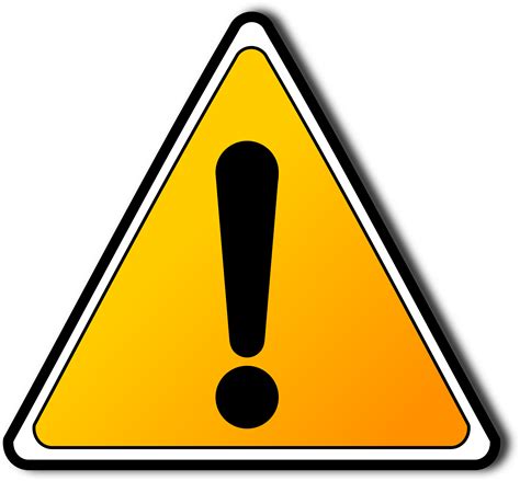 Caution Notice Alert Sign Warning Symbol Free Png