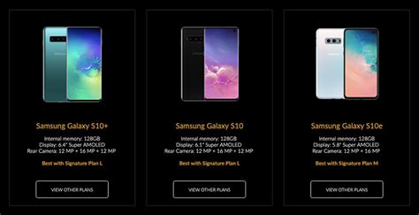 Samsung Galaxy S10 Series Now Available With Smart Signature Plans