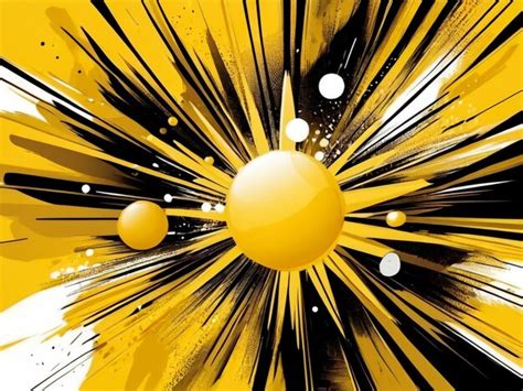 추상적인 노란색 만화 배경 프리미엄 사진