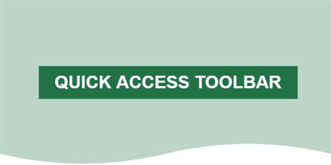 Customize The Quick Access Toolbar Spreadsheet Life Blog