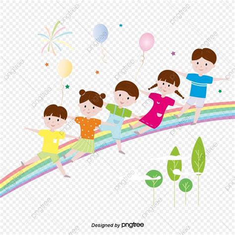 녹색 손으로 즐거운 어린이 캐릭터 삽화 원소 유치원 일러스트 어린이 클립 아트 함께 캐릭터 Png 일러스트 및 벡터 에 대한 무료 다운로드 Pngtree