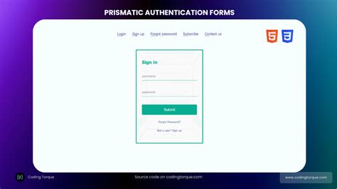 Login Forms Coding Torque