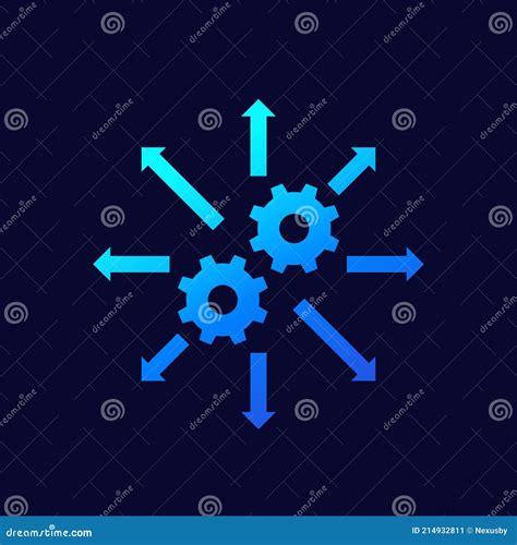 Automation Integration System Modernization Stock Illustration