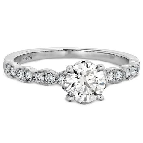 Lorelei Floral Engagement Ring With Diamond Band Ross Elliott