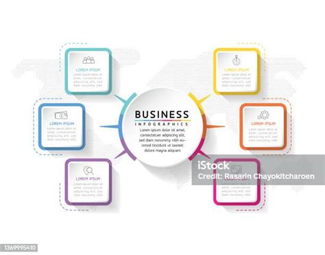 벡터 일러스트레이션 인포그래픽 디자인 템플릿 마케팅 정보 6가지 옵션 또는 단계 6에 대한 스톡 벡터 아트 및 기타 이미지 6 개념 개발 Istock