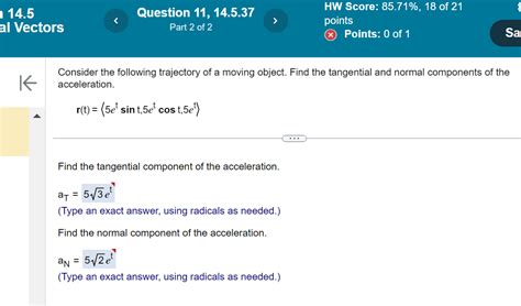 solved note find the tangential component of the