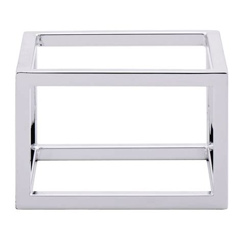 Hubert® Cerve Collection Mdex Chrome Display Riser 7l X 7w X 4 12h