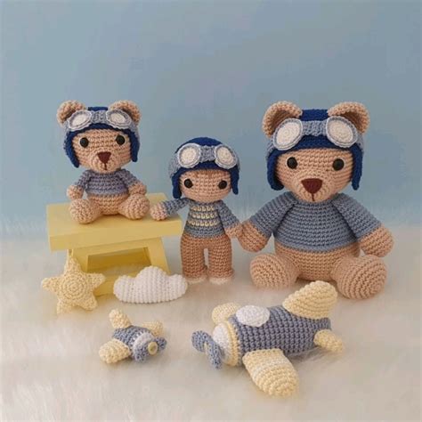 Kit Aviador Amigurumi Crochê Elo7 Produtos Especiais