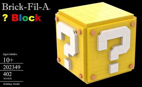Lego Moc Question Mark Block By Brick Fil A Builds Rebrickable