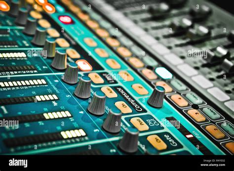 Sound Music Mixer Control Panel Stock Photo Alamy