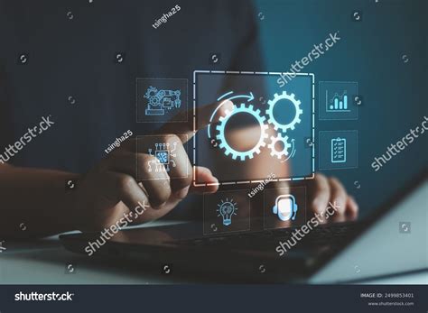 Стоковая фотография 2499853401 Robotic Process Automation Concept Rpa Artificial Shutterstock
