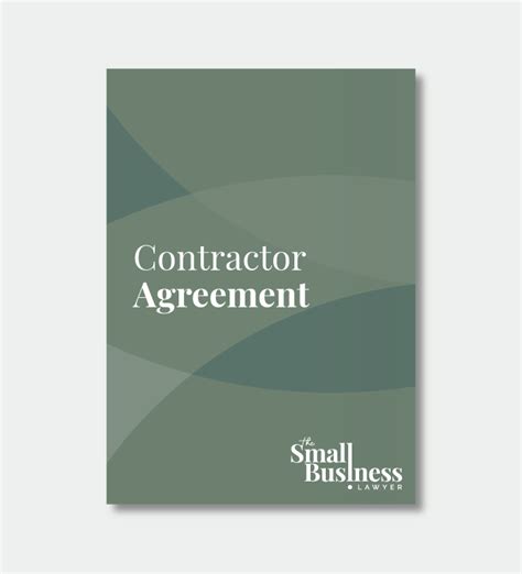 Contractor Agreement The Small Business Lawyer