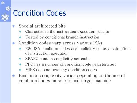 Condition Codes 1 Condition Flags And Codes Processors