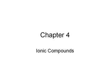 PPT Ionic Compounds PowerPoint Presentation Free To Download Id 3eaf72 NmFjM