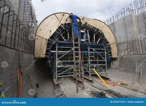 Doka Formwork On The Construction Side Editorial Photo Image Of Technology Development 295477441