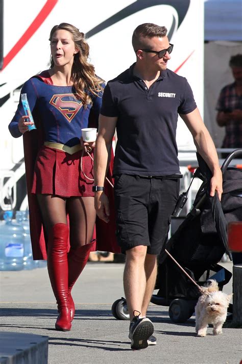 Melissa Benoist Supergirl Set In Vancouver 8182016 • Celebmafia