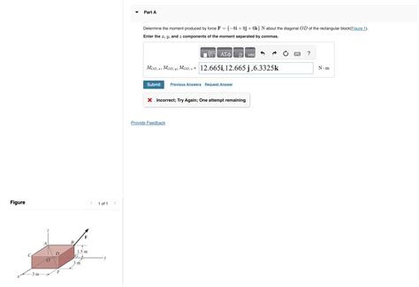 Solved Enter The X Y And Z Components Of The Moment