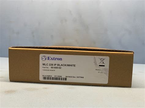 Extron Mlc 226 Ip Black White 60 600 02 Enhanced Medialink Control Lpav