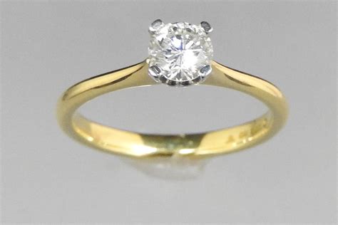 18ct Yellow Gold Single Stone Diamond Ring Gibneys Jewellers St Helens