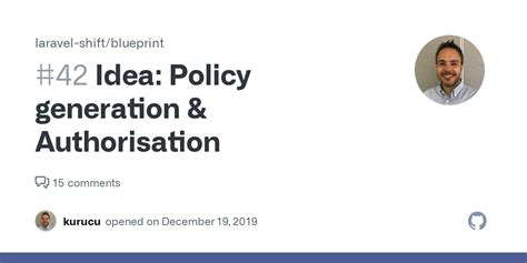 Idea Policy Generation Authorisation Issue 42 Laravel Shift