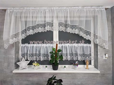 Záclonový Set Roza Záclona Vitrážka šedá Homemarketsk